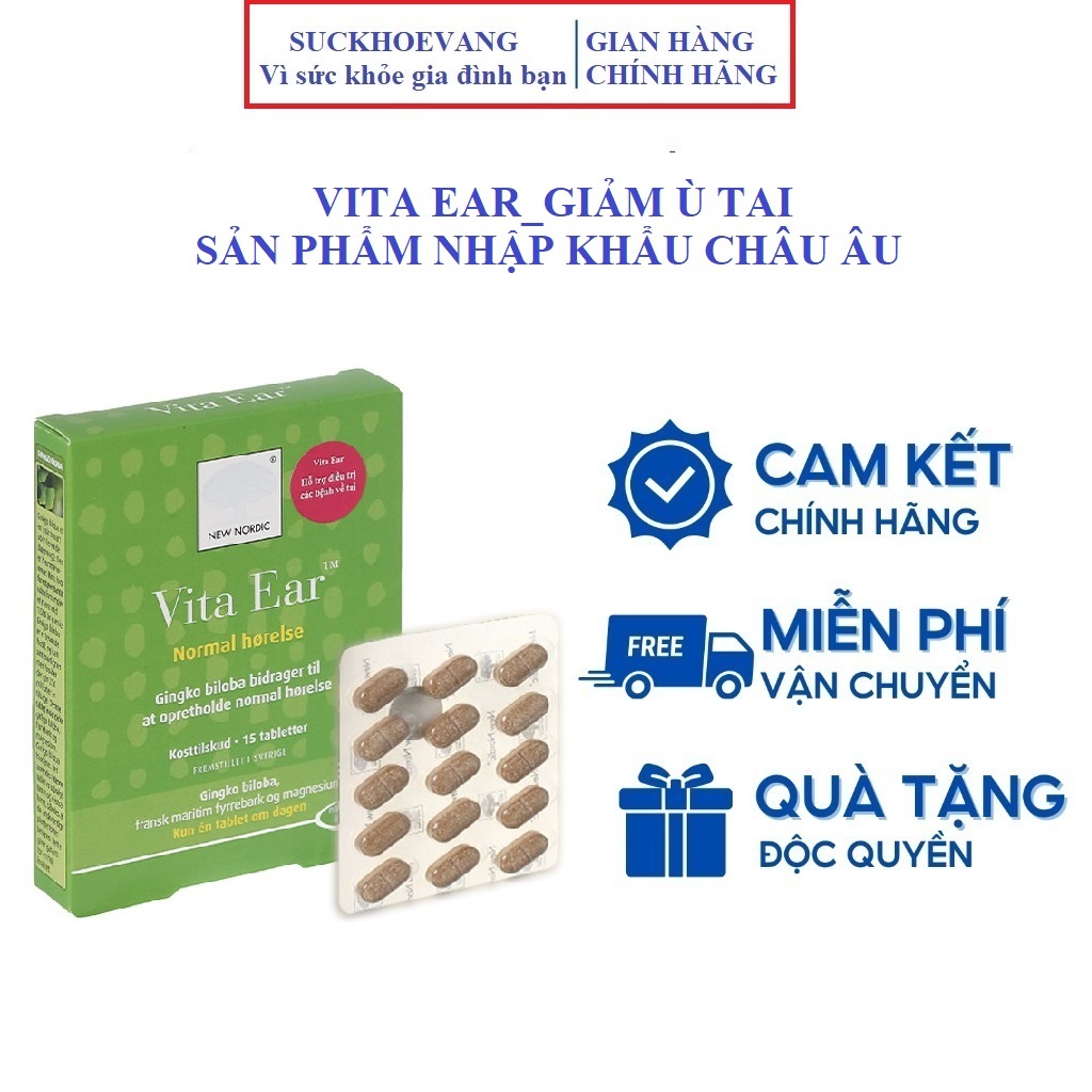 {Chính Hãng} Viên uống giảm ù tai, cải thiện thính giác New Nordic Vita ...
