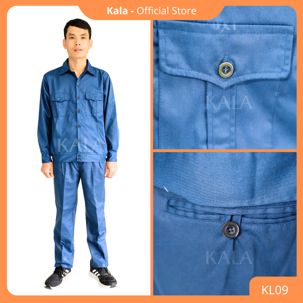 (CHÍNH HÃNG) Bộ Quần Áo Bảo Hộ Lao Động Kala KL09 Vải Kaki Liên Doanh ...