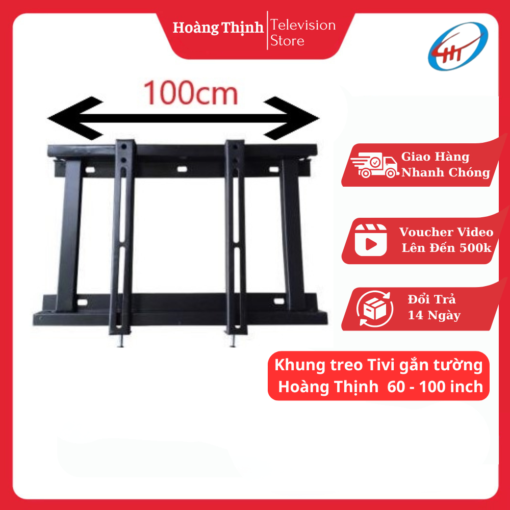 Khung treo Tivi gắn tường Hoàng Thịnh kích thước 60 - 100 inch - Hàng Chính Hãng | Shopee Việt Nam