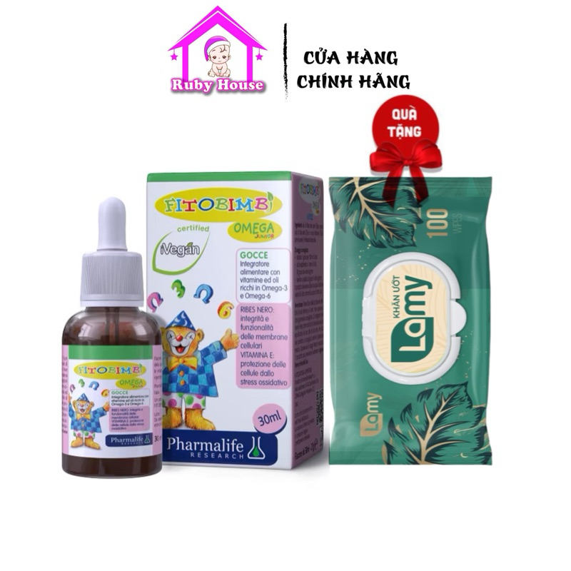 Fitobimbi Omega Junior 30ml hỗ trợ phát triển não bộ cho bé thông minh ...