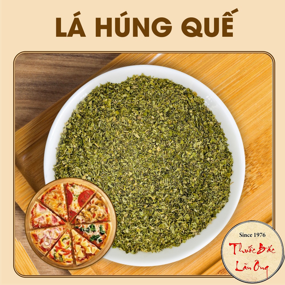 Lá húng quế tây khô 1kg (Lá Basil nguyên liệu món Âu chuẩn vị) - Lãn ...