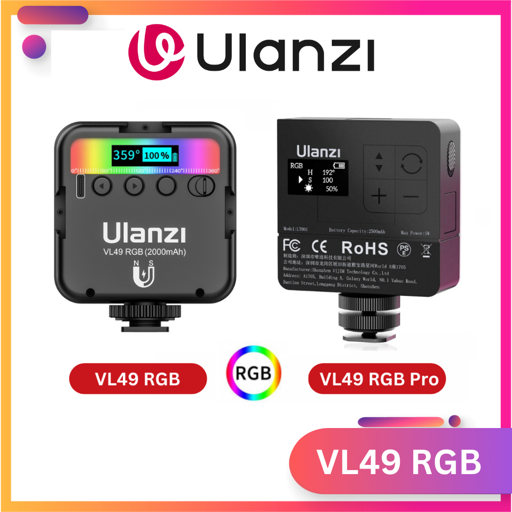 ULANZI VL49 RGB / VL49 RGB Pro (LT001) - Hàng Chính Hãng - Đèn Led Mini Đổi Màu RGB | Shopee ...