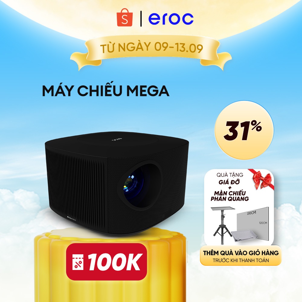 Máy chiếu Eroc MEGA máy chiếu xem phim độ phân giải Full HD 600 ANSI ...