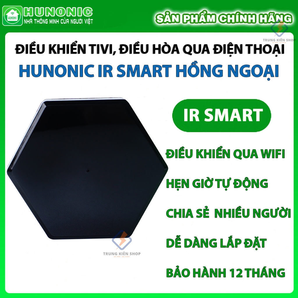Bộ điều khiển Tivi, Điều Hoà qua điện thoại Hunonic IR Smart, điều ...