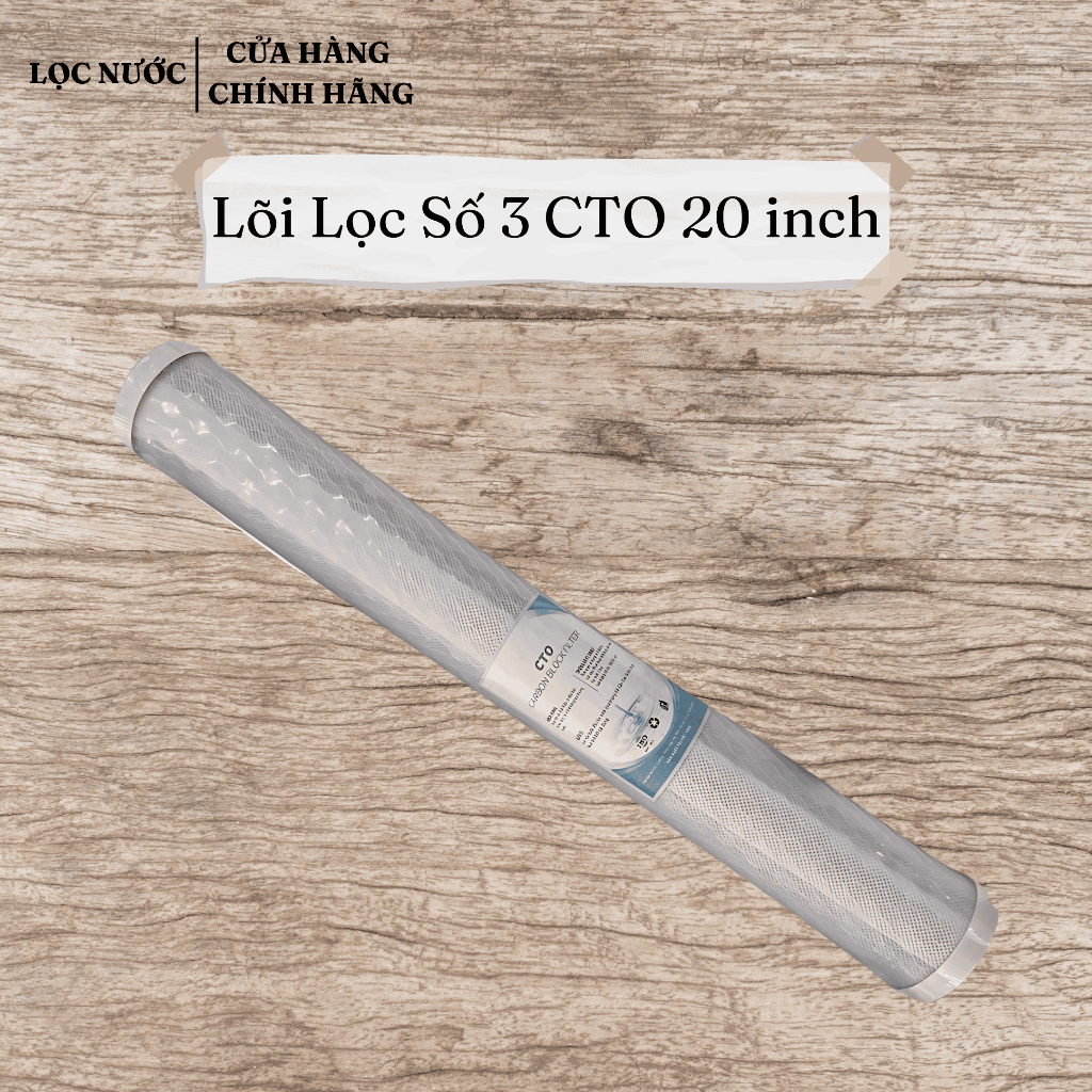 Lõi Lọc Số 3 CTO 20 Inch Lọc Đầu Nguồn | Shopee Việt Nam