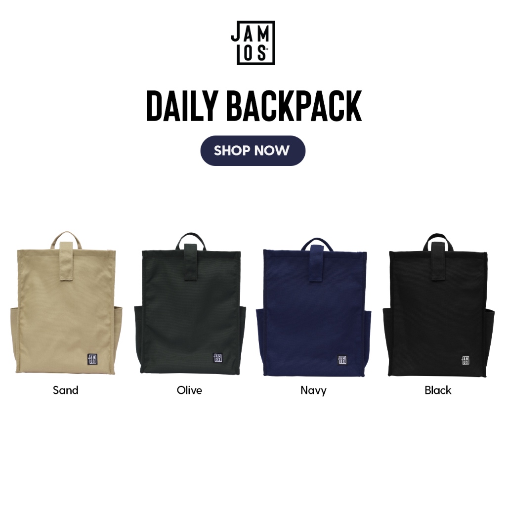 Daily Backpack - Balo canvas dáng chữ nhật 14inch tiện dụng hàng ngày ...