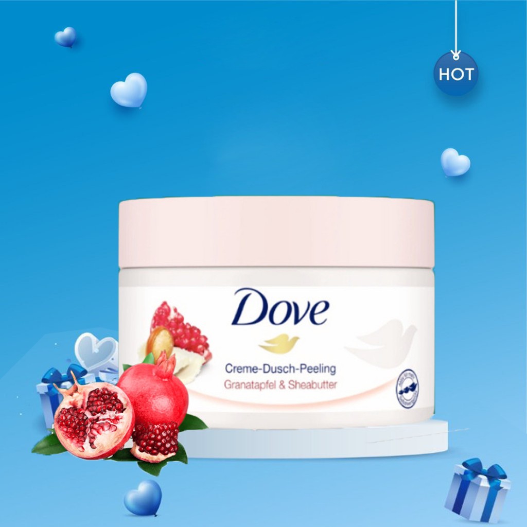 Kem Tẩy Tế Bào Chết Body Dove Macca Lựu Đỏ Chăm Da Sáng Mịn, Giữ Ẩm ...