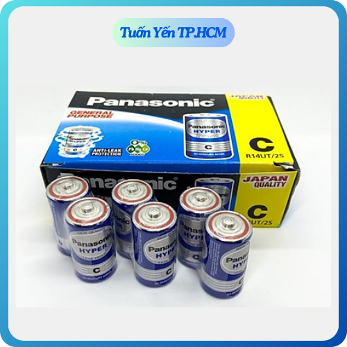 Pin Trung C Panasonic R14 Hyper R14UT/2S dung lượng 1.5V (vỉ 2 viên ...