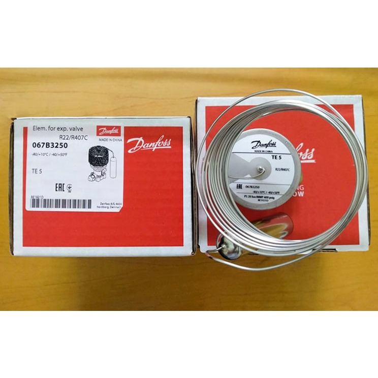 Van tiết lưu Danfoss TE5 R22/R407C 067B3250 - Van tiết lưu nhiệt cân ...