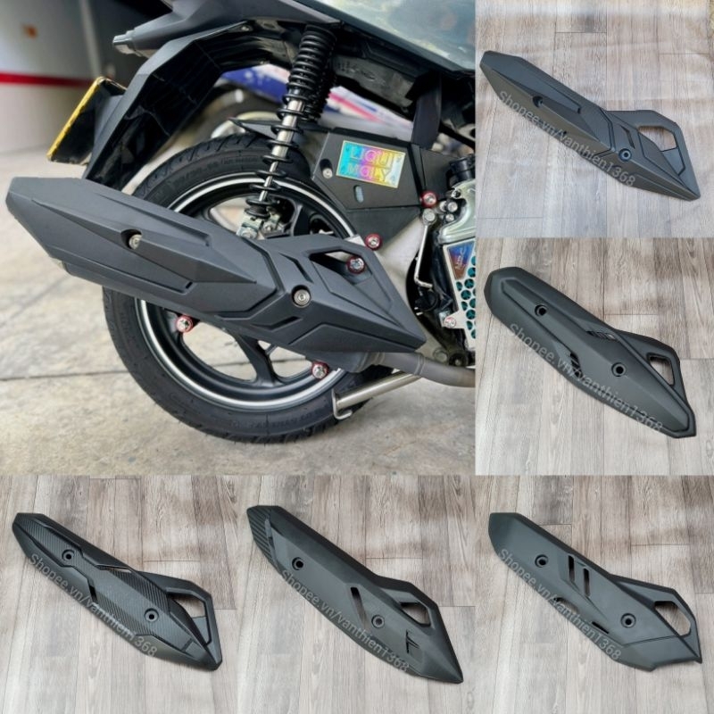 Ốp Pô Che Pô VAN Xe AB 2Val AirBlade 2013->2021 VARIO 2017 Nhựa Đen ...