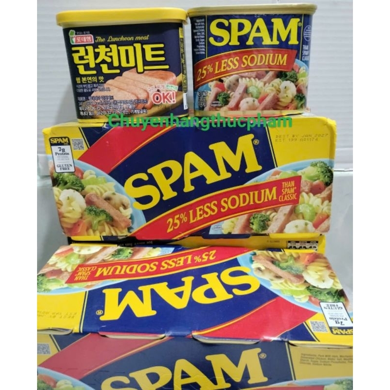 Thịt Hộp Spam Mỹ_Hansung &Lotte The Luncheon Meat Hàn Quốc 340g | Shopee Việt Nam