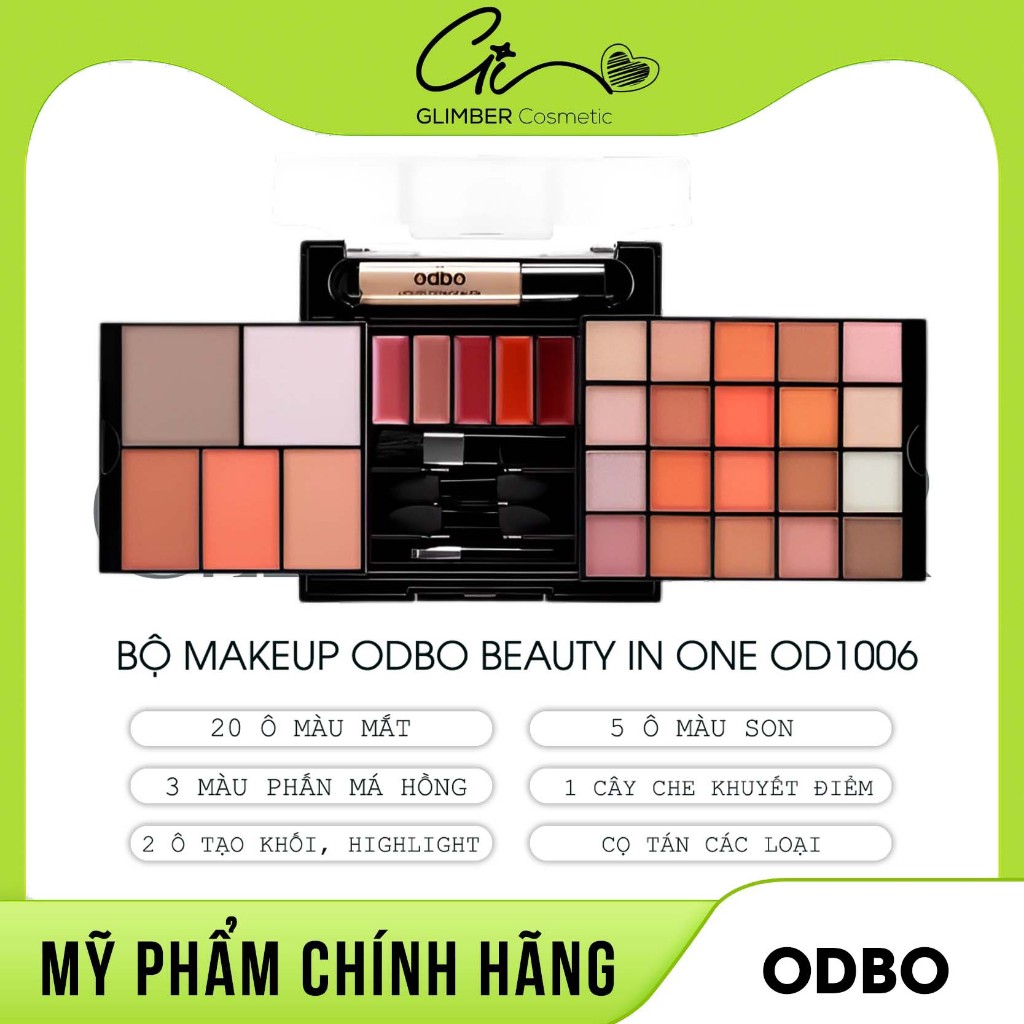 Bộ Makeup Odbo Beauty In One OD1006 | Shopee Việt Nam