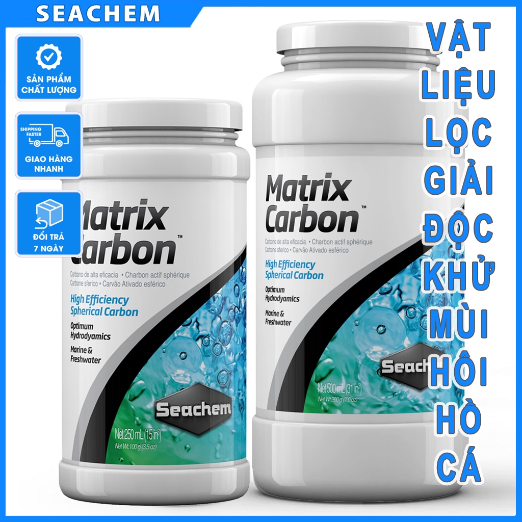 Vật liệu lọc Seachem - Matrix Carbon than hoạt tính khử độc và mùi hôi ...