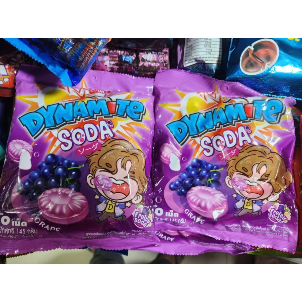 Kẹo Dynamite vị soda nho Thái Lan gói 145g | Shopee Việt Nam