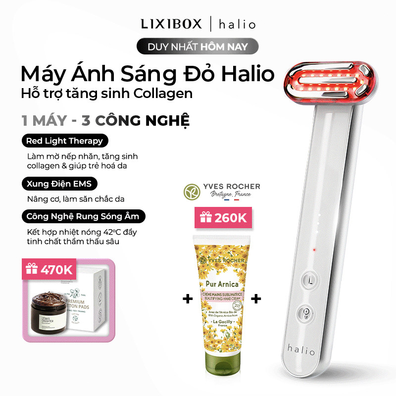 Máy Ánh Sáng Đỏ Giúp Trẻ Hoá Da Halio Red Light Therapy Device 3 in 1 ...