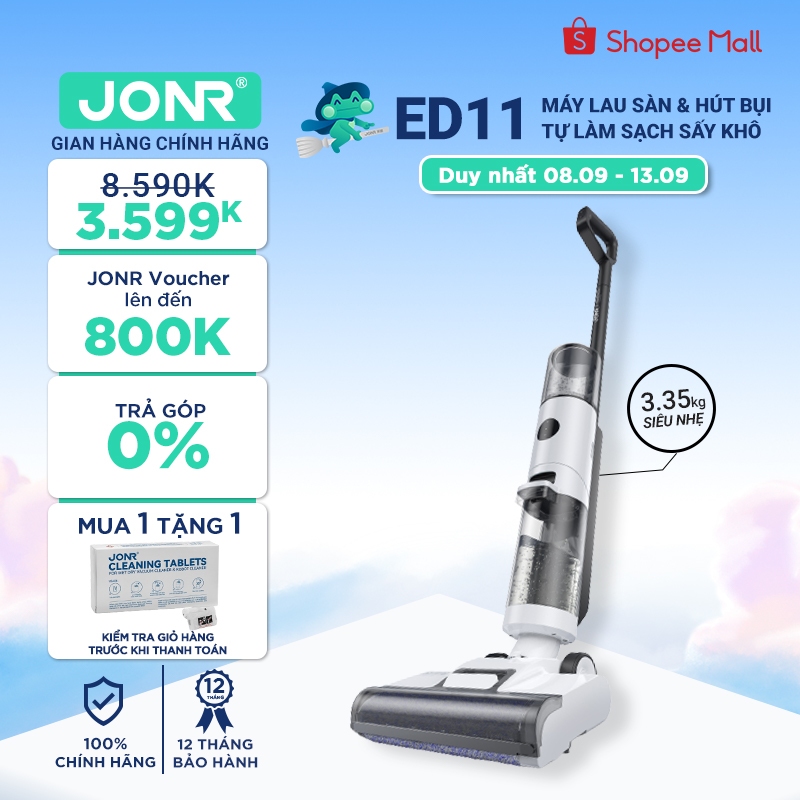 Máy hút bụi lau sàn cầm tay thông minh JONR ED11 - Tự vệ sinh làm sạch Xiaomi Dreame Tineco ...