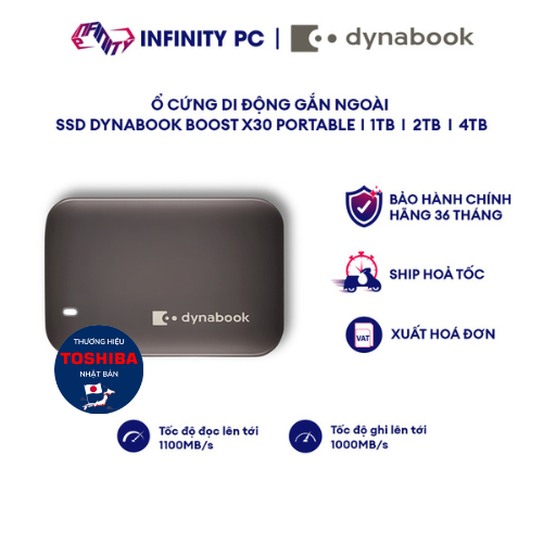 Ổ Cứng Di Động Gắn Ngoài SSD Dynabook Boost (Toshiba) X30 Portable Dung ...