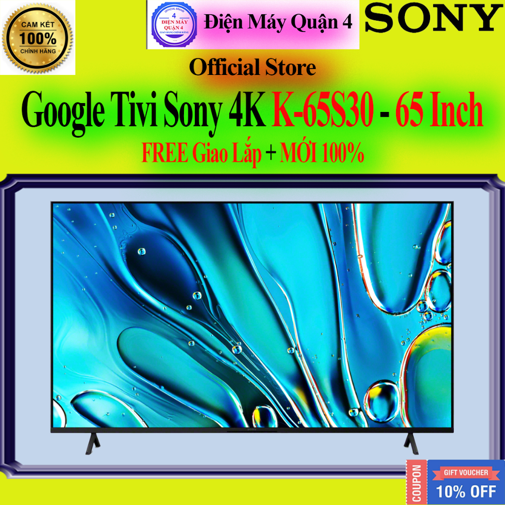 Sony 65S30 -- Google Tivi Sony 4K 65 inch K-65S30 New 2024, Hàng chính ...