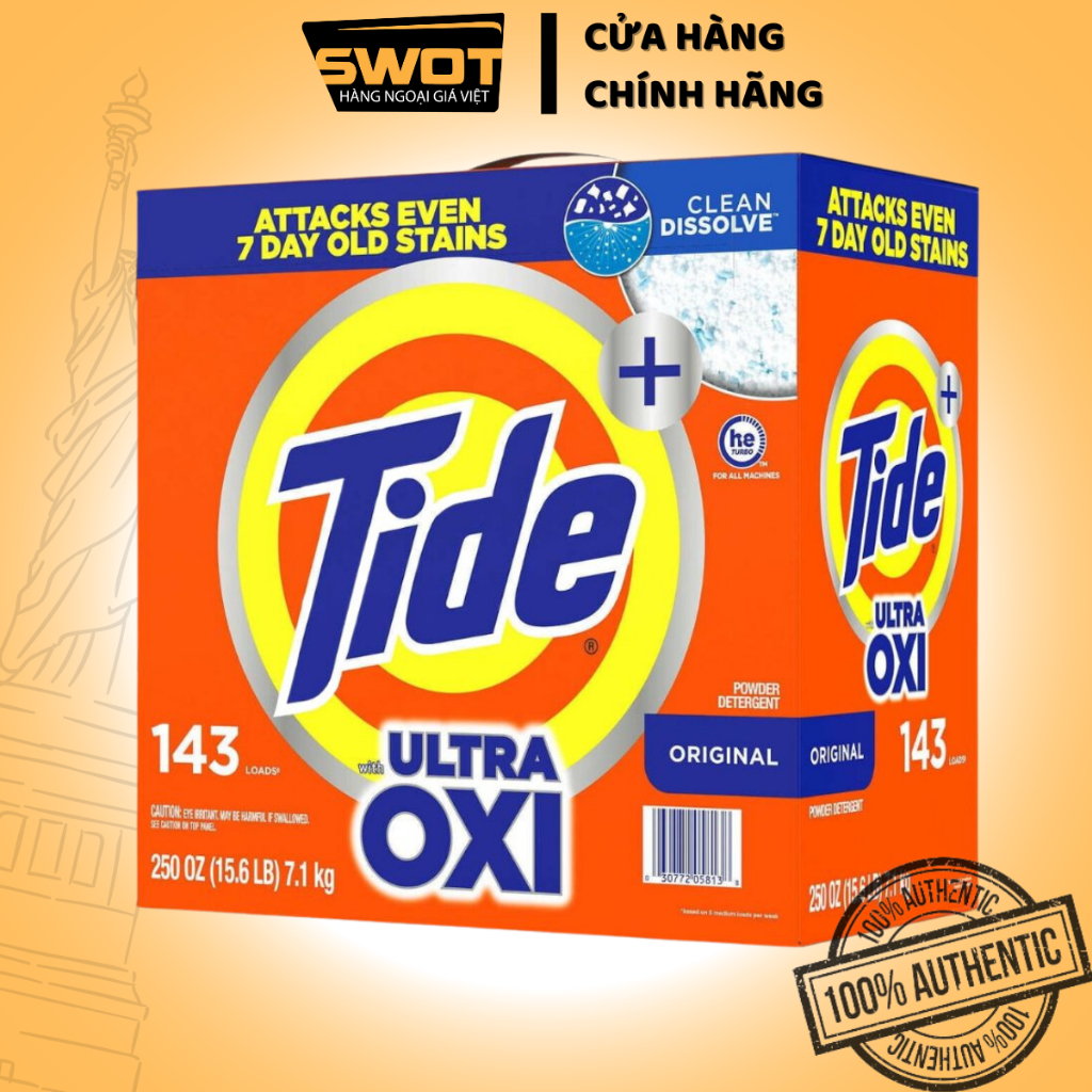 Bột giặt Tide Ultra Oxi Original Mỹ 7.1kg, Bột giặt Tide Mỹ cao cấp ...