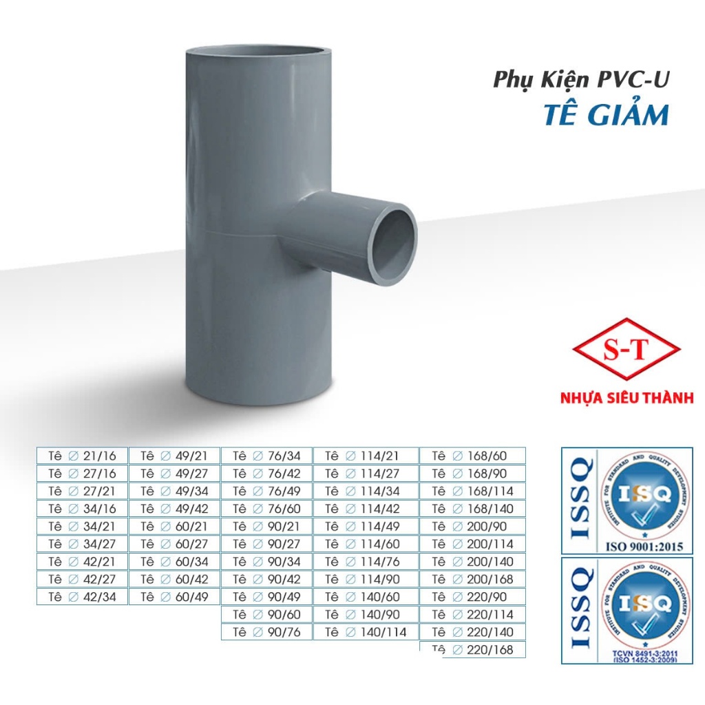 [1 bịch] Tê giảm PVC 60, 76, 90 Nhựa Siêu Thành | Shopee Việt Nam