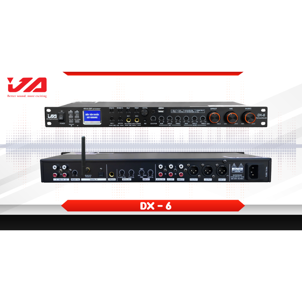 [CHÍNH HÃNG]Vang cơ lai số JA DX-6 có bluetooth và cổng quang optical, usb hàng chính hãng JA ...