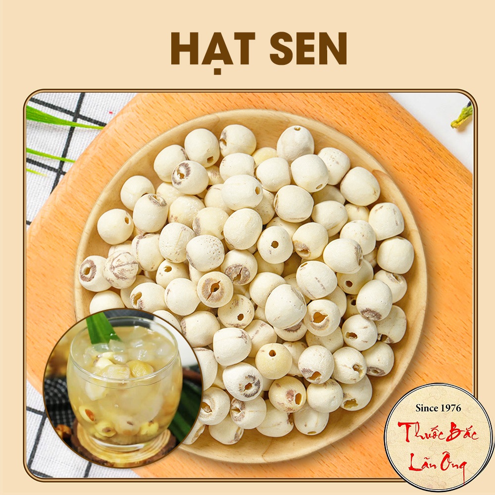 Hạt sen 1kg, hạt sen Huế, bở, thơm, mềm dùng hầm canh, nấu chè, soup ...