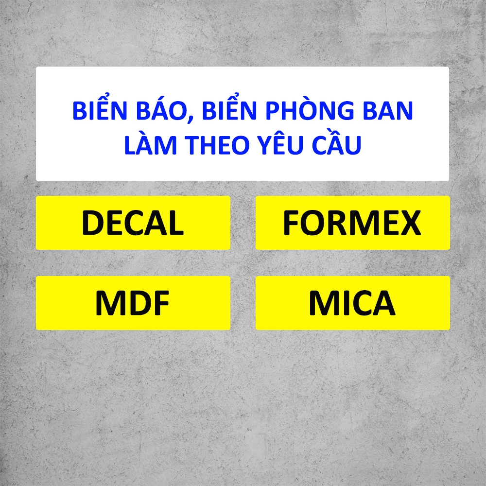 [IB Trước Shop Ok Mới Đc Đặt] Decal biển báo làm theo yêu cầu nhiều ...