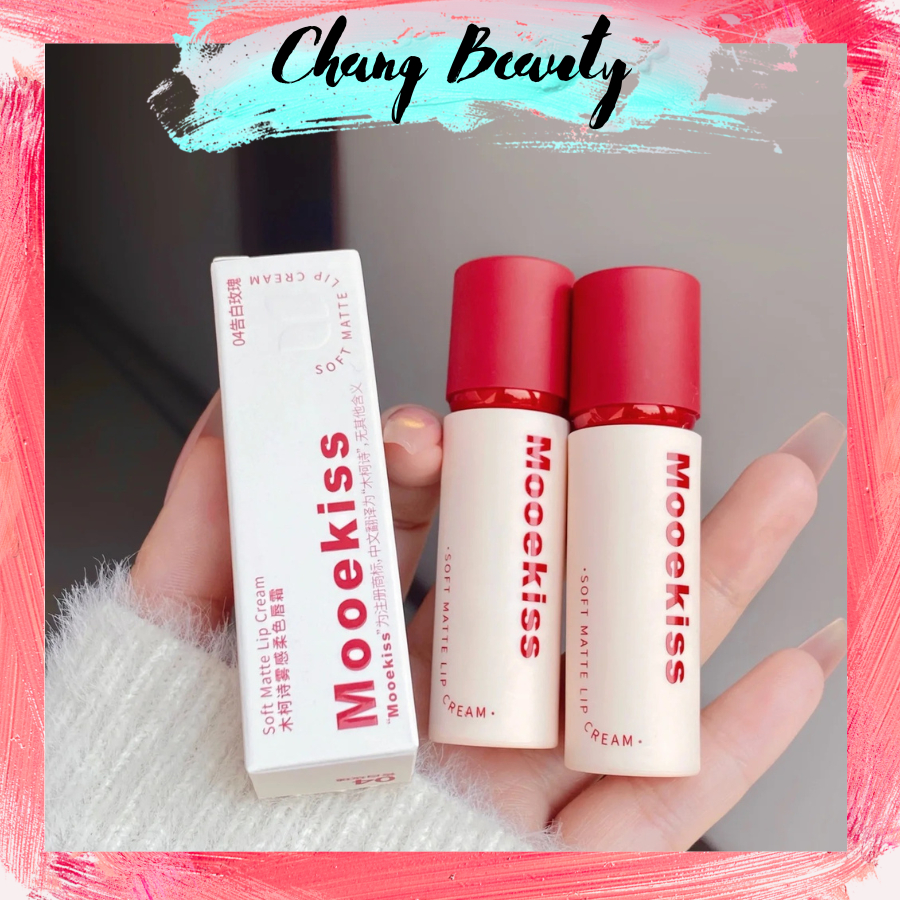 [Mooekiss] Son Mooekiss Soft Matte Lip Cream Chất Son Nhung Bùn Mịn Lì ...