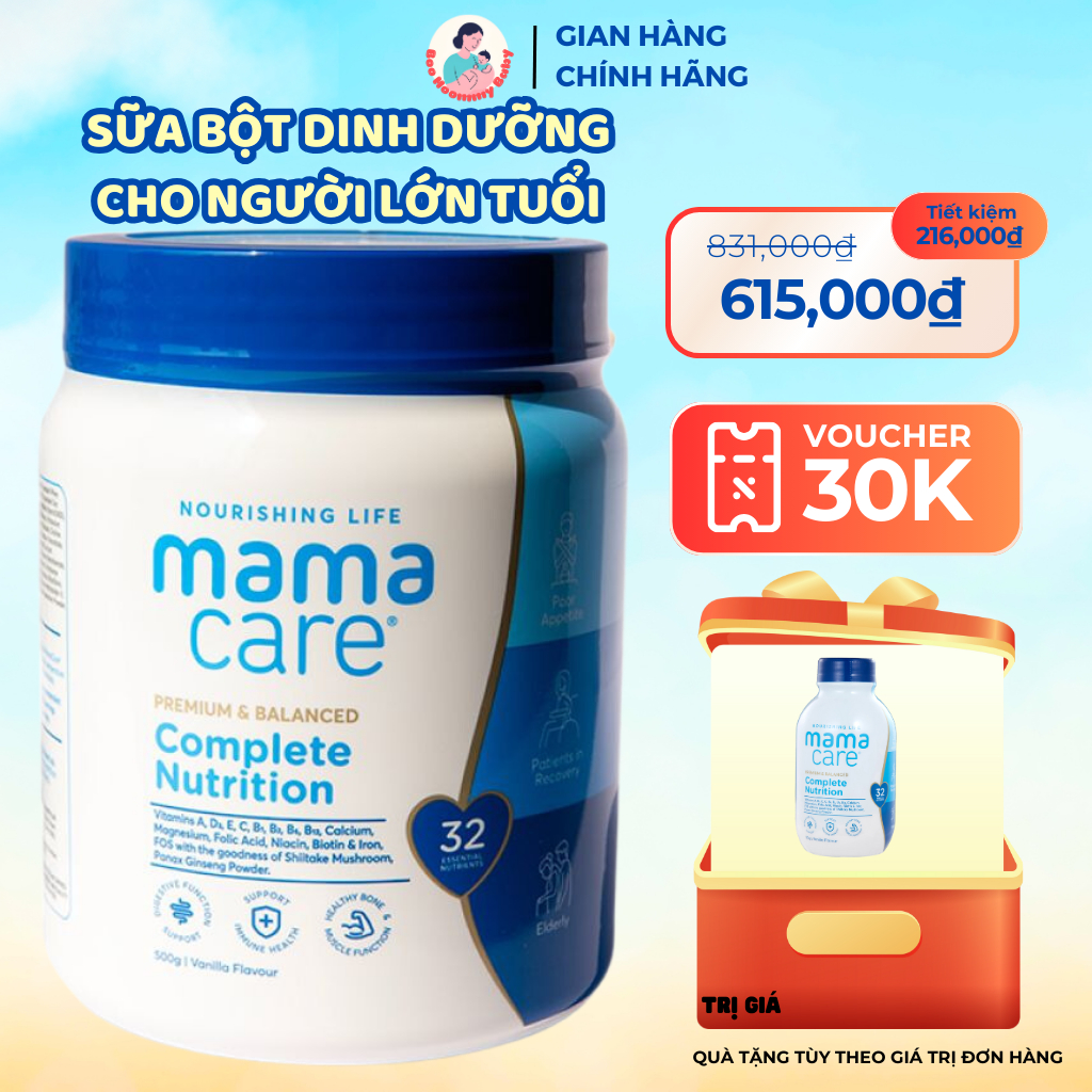 Sữa Dinh Dưỡng Mama Care Complete Nutrition - Sữa Bột Bổ Sung 32 Loại ...