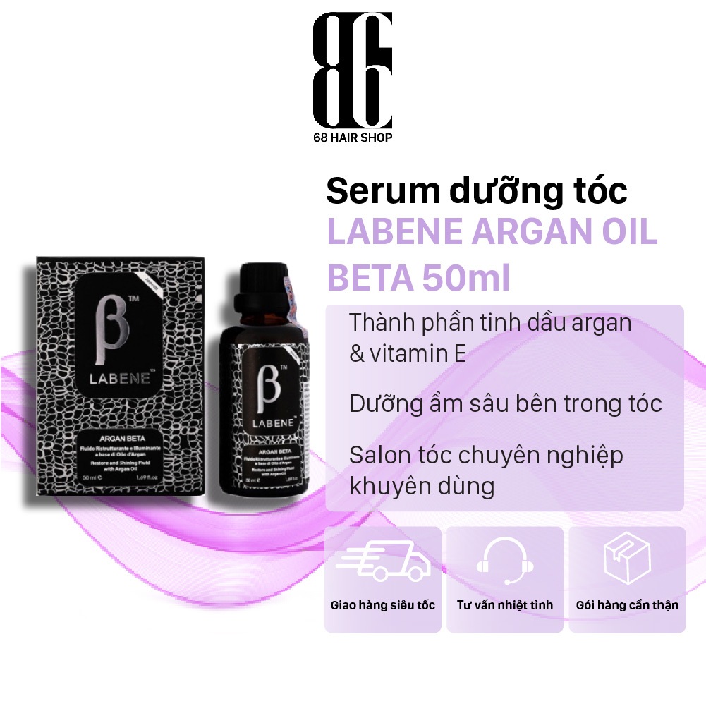 Serum dưỡng tóc LABENE ARGAN BETA 50ml bổ sung độ ẩm và dưỡng giúp tóc ...