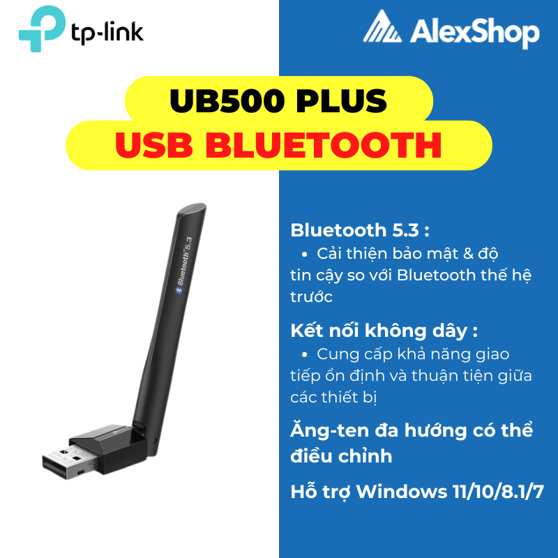 USB Bluetooth 5.3 TP-Link UB500 / UB500 Plus Dùng Cho PC hoặc Laptop ...
