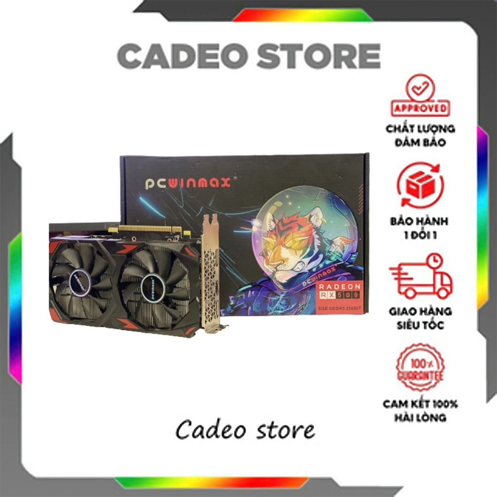 [FREESHIP] PCWINMAX Card màn hình VGA RX 580 8GB 100% New 8GB GDDR5 PC Gaming | Shopee Việt Nam