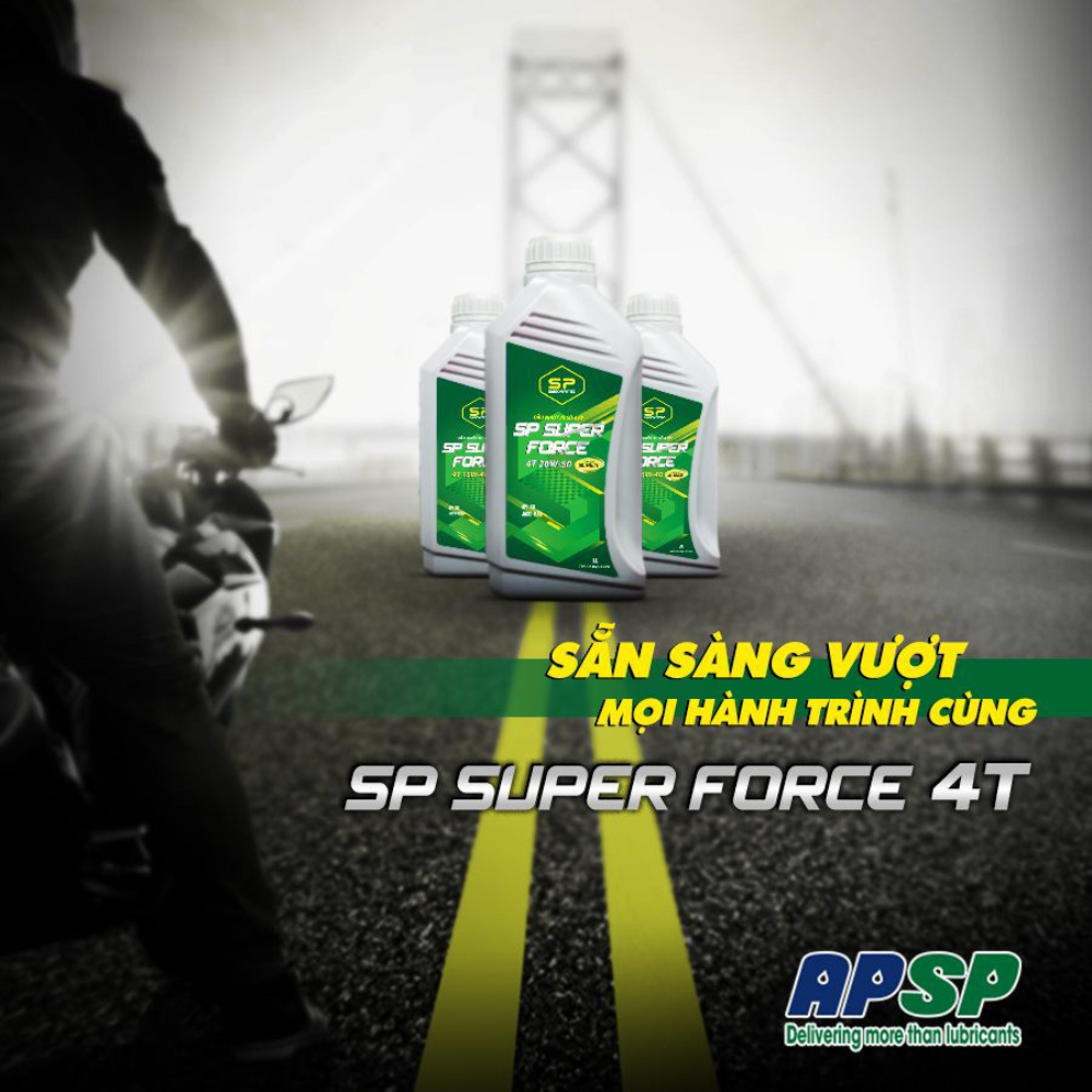 DẦU NHỚT XE SỐ SP SUPER FORCE 4T dùng cho xe HONDA, YAMAHA | Shopee ...