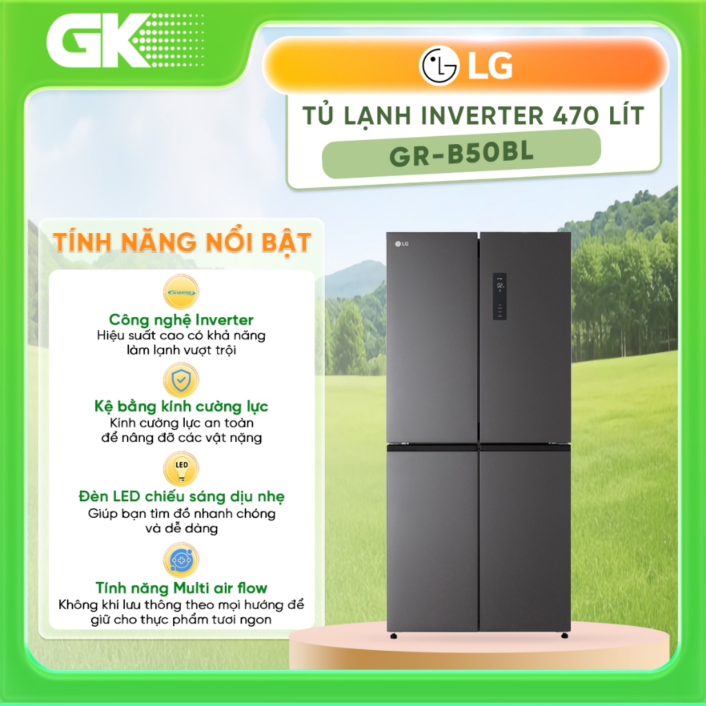 GR-B50BL - Tủ Lạnh LG Inverter 470 Lít Multi Door GR-B50BL - Bảo Hành Chính Hãng - Giao Toàn ...