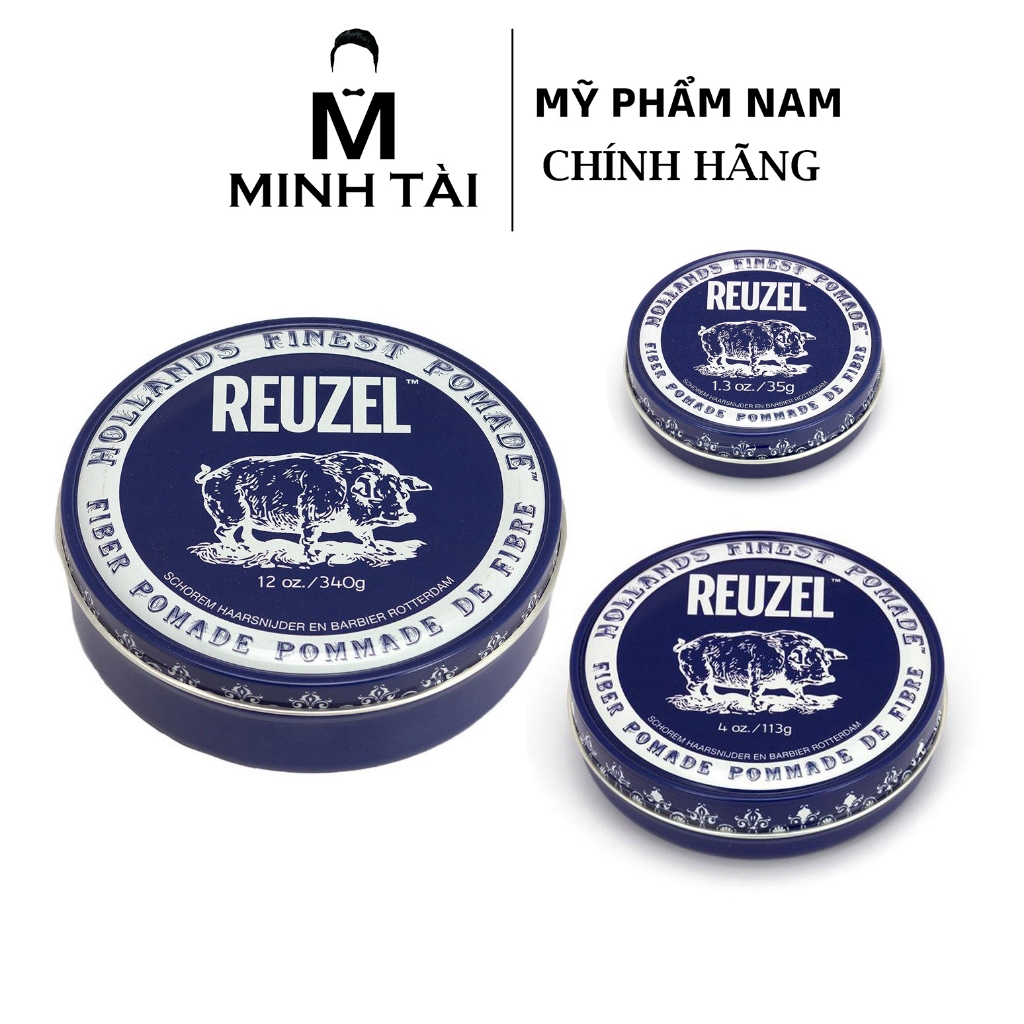 Sáp Vuốt Tóc Reuzel Fiber Pomade 35g, 113g, 340g | Shopee Việt Nam