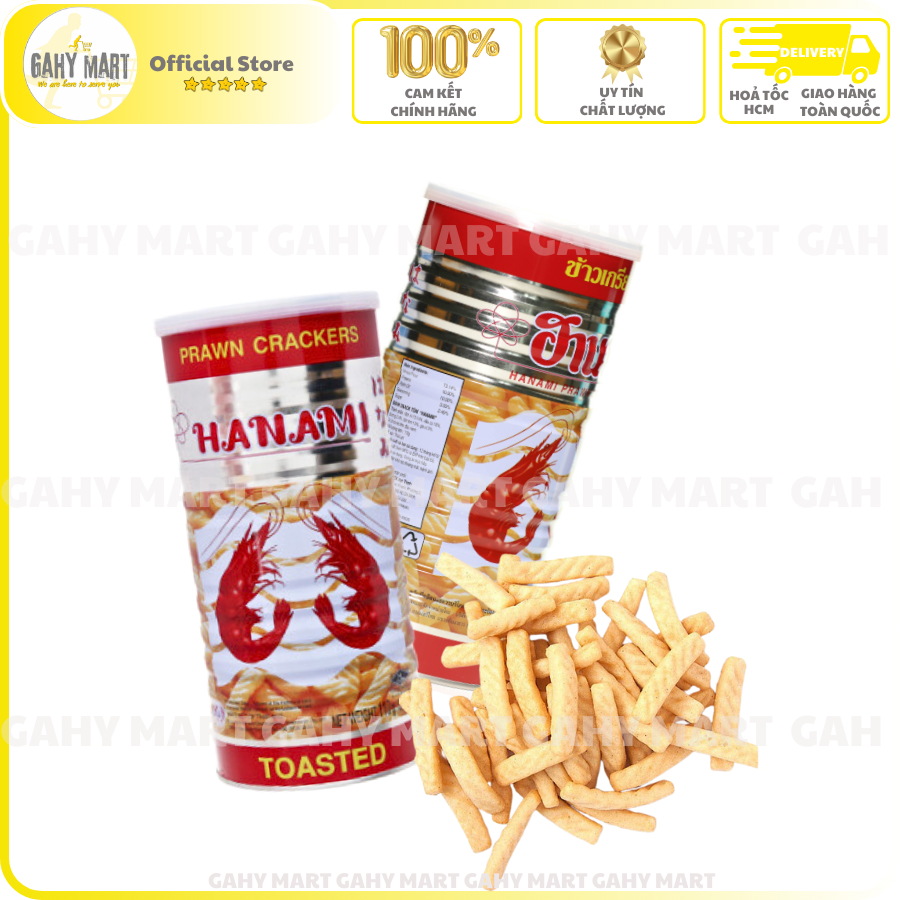 [date NEW] Bánh SNACK TÔM Hanami Thái Lan cao cấp_lon 110g_GAHYMART ...