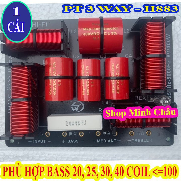 MẠCH PHÂN TẦN 3 LOA - 1 BASS 1 TRUNG 1 TREBLE H883 CAO CẤP NHẬP KHẨU ...