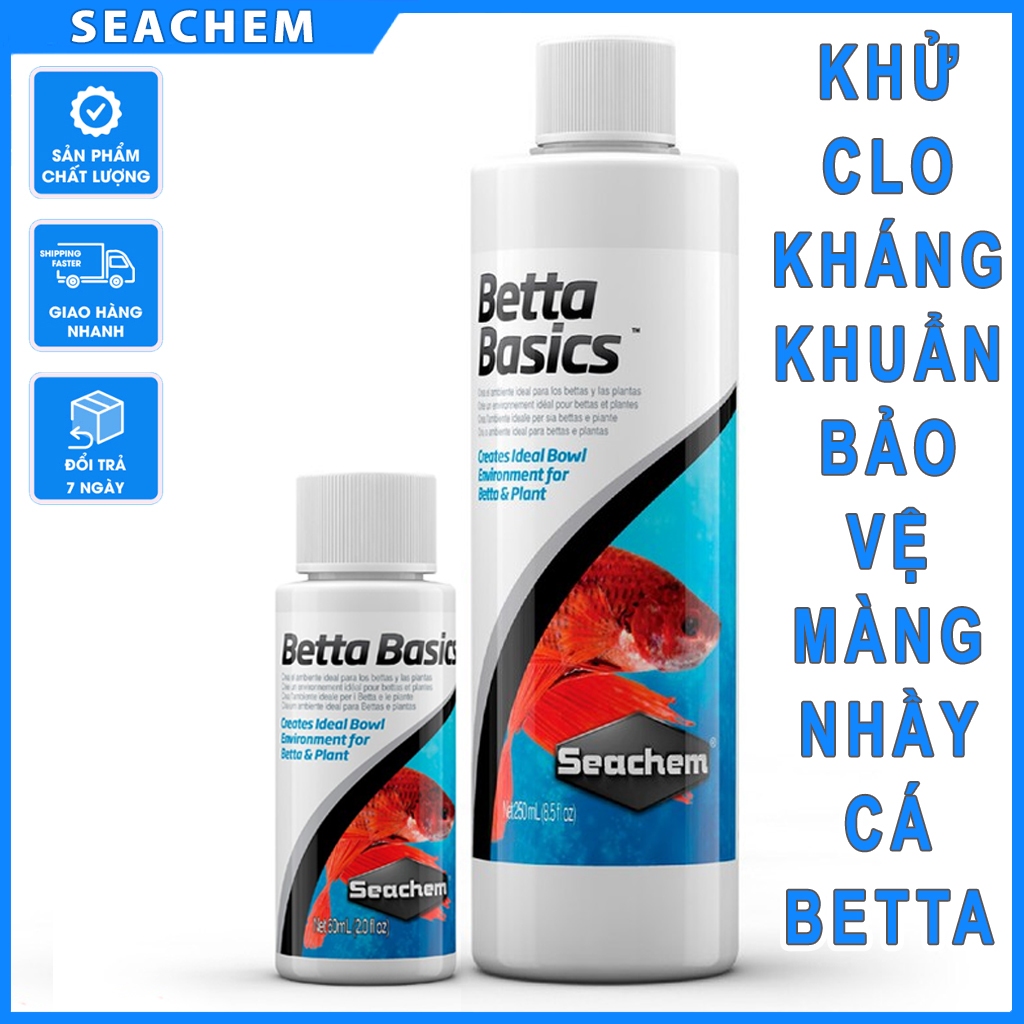 Dung dịch Seachem - Betta Basics giúp khử Clo, Ammonia và bảo vệ màng nhầy cho cá Betta | Shopee ...