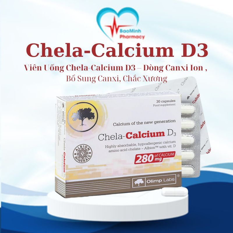 Viên Uống Chela-Calcium D3 – Dòng Canxi Ion , Bổ Sung Canxi, Ngừa Loãng Xương | Shopee Việt Nam