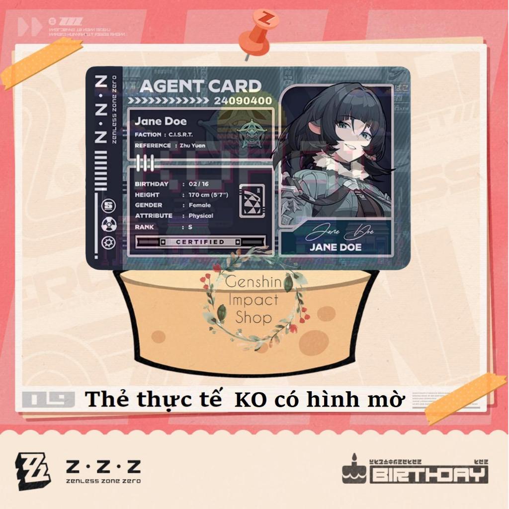 Ảnh ID card nhân vật Zenless Zone Zero | Shopee Việt Nam