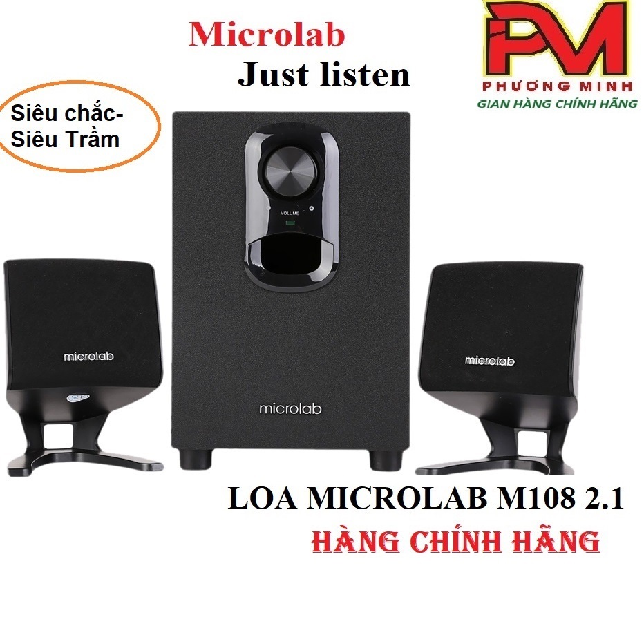 Loa vi tính 2.1 Microlab M105 M108 - Hàng chuẩn chính hãng bảo hành 1 năm | Shopee Việt Nam