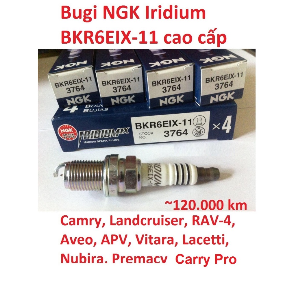 (BH 12 tháng) (BPR5EIX-11) Bugi NGK Iridium cao cấp dùng cho Toyota ...