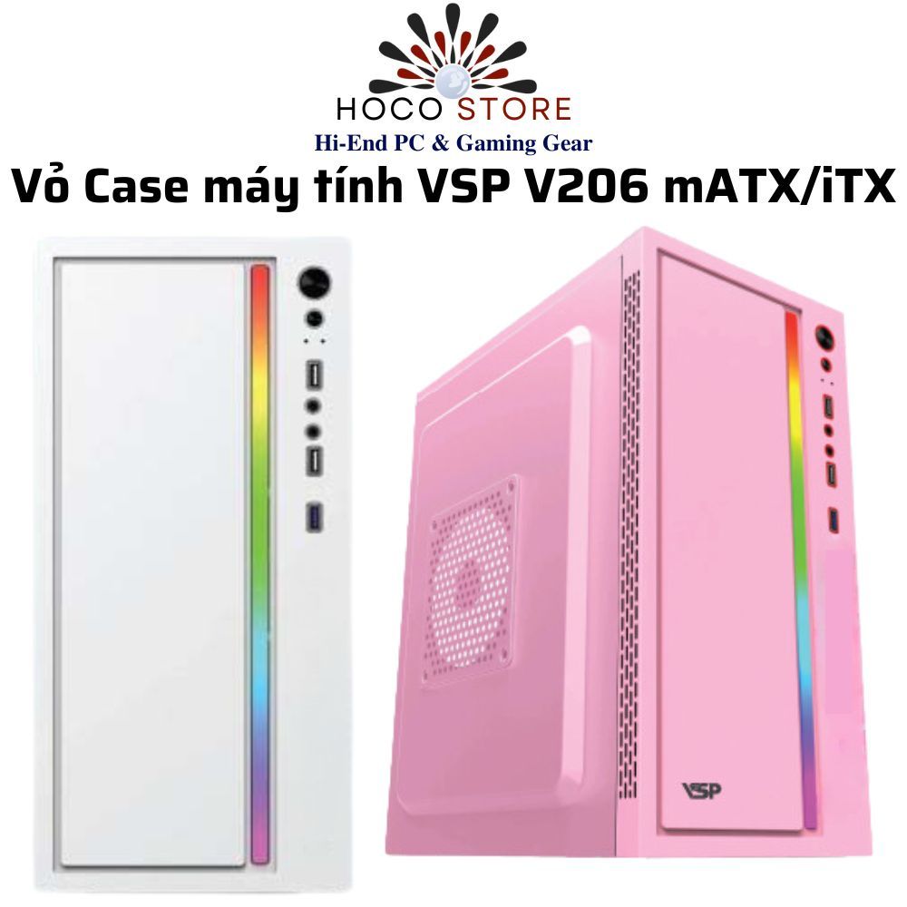 Vỏ Case máy tính VSP V206 mATX/iTX | Hoco Store PC | Shopee Việt Nam