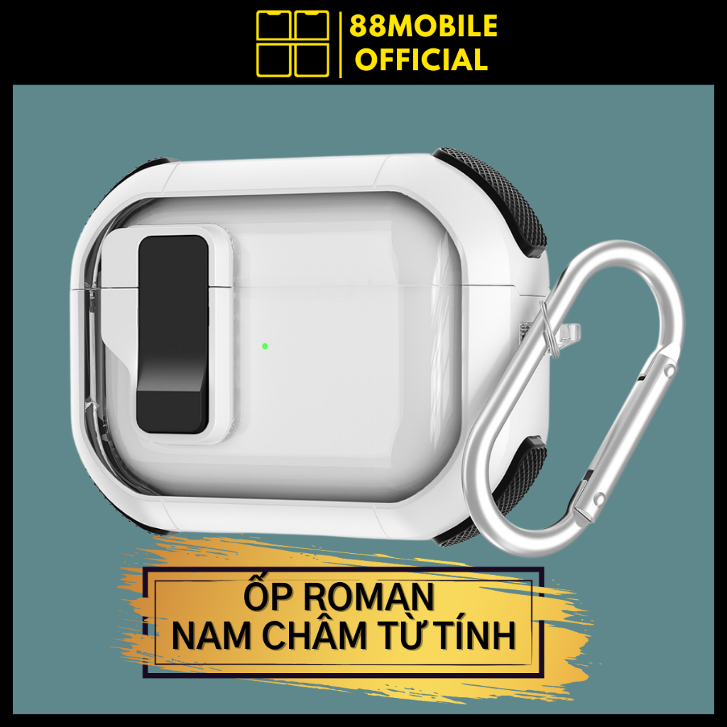 Vỏ ốp case Roman đặc biệt có nam châm từ tính dành cho tai nghe air ...