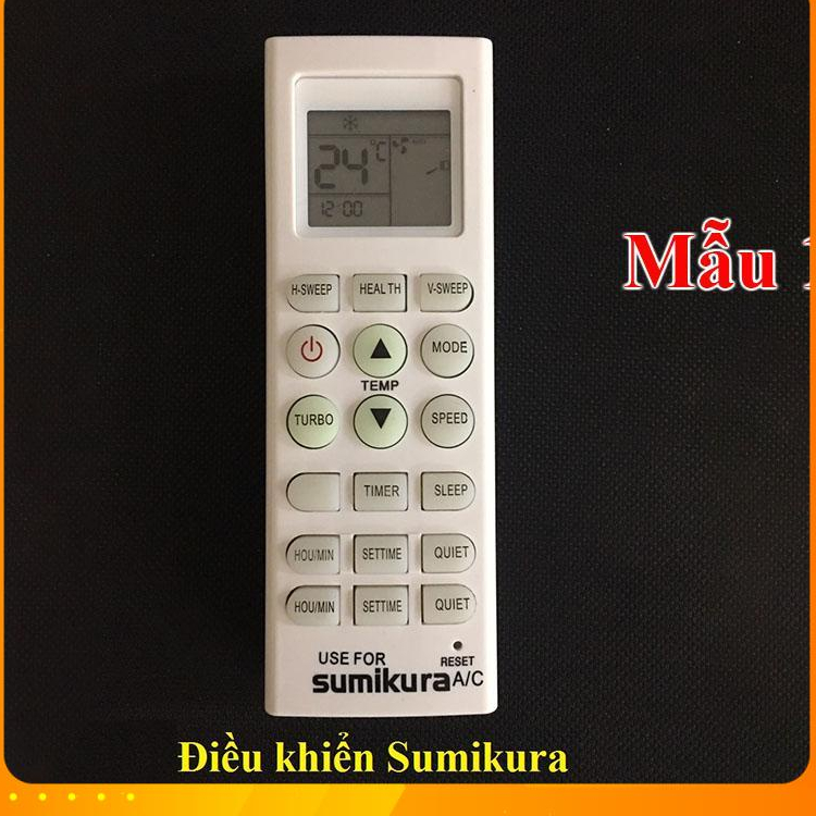 Remote máy lạnh SUMIKURA, điều khiển điều hòa SK Sumi dài mẫu 1 chuẩn ...