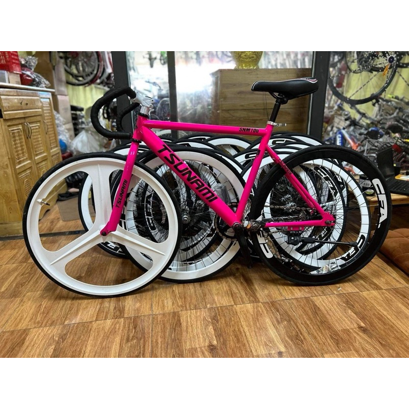 Xe Đạp TSUNAMI Mới 100% - Phối Màu Tùy Chọn, Single Speed | Shopee Việt Nam