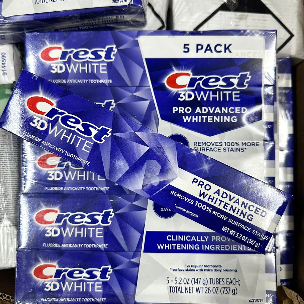 Kem đánh răng Crest 3D White Advanced Whitening Advanced Whitening 147g | Shopee Việt Nam