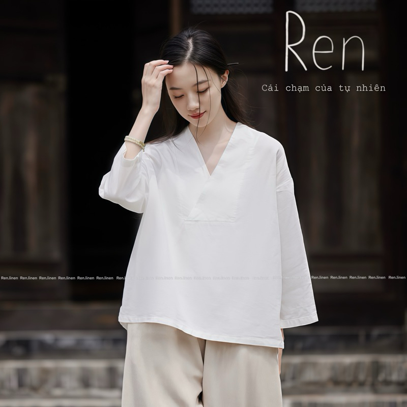 Đồ Lam Lễ Phật Pháp Phục Phật Tử Linen Khiết Đan Renlinen | Shopee Việt Nam