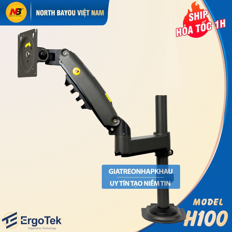 Giá Treo Màn Hình Máy Tính NB H100 17 - 30 Inch / ErgoTek EZ90 Pro - Tay Arm Treo Màn Hình [ Cao ...