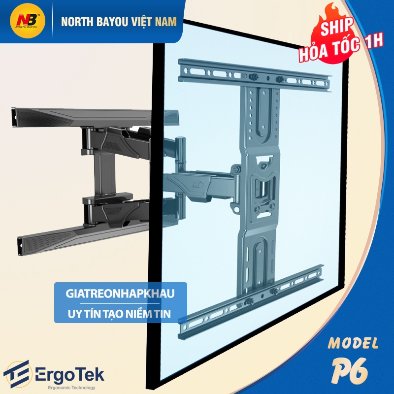 Giá Treo Tivi Góc Xoay North Bayou NB P6 - ErgoTek E68 / E66 - Khung ...